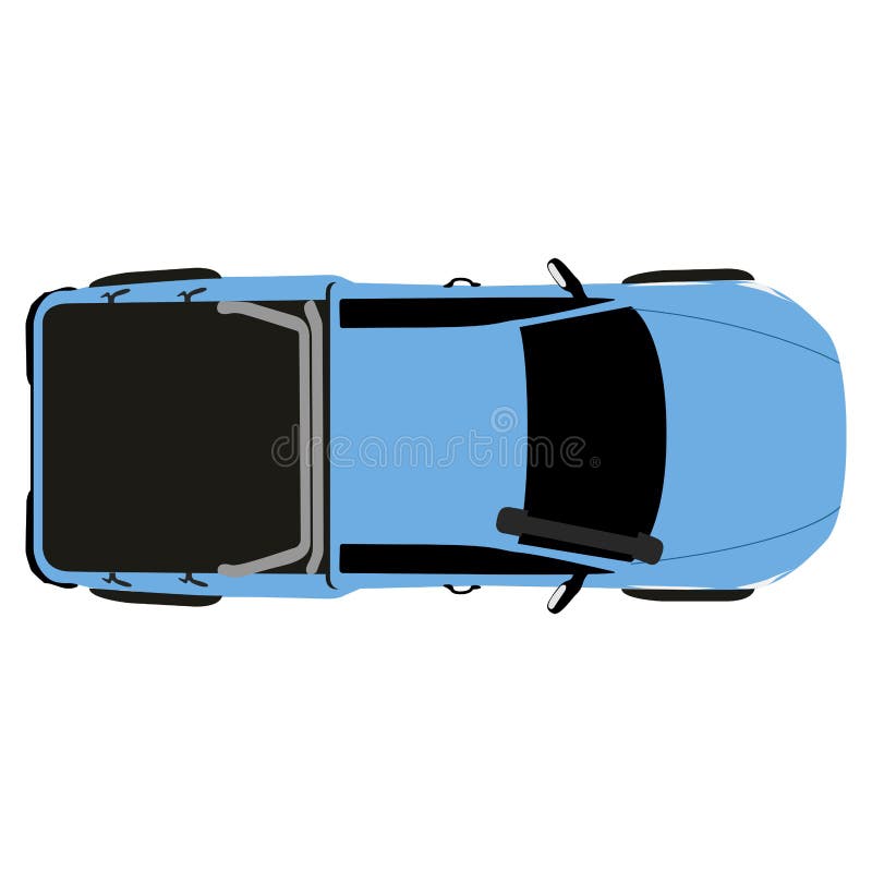 Top view of a van stock vector. Illustration of cartoon - 93510072