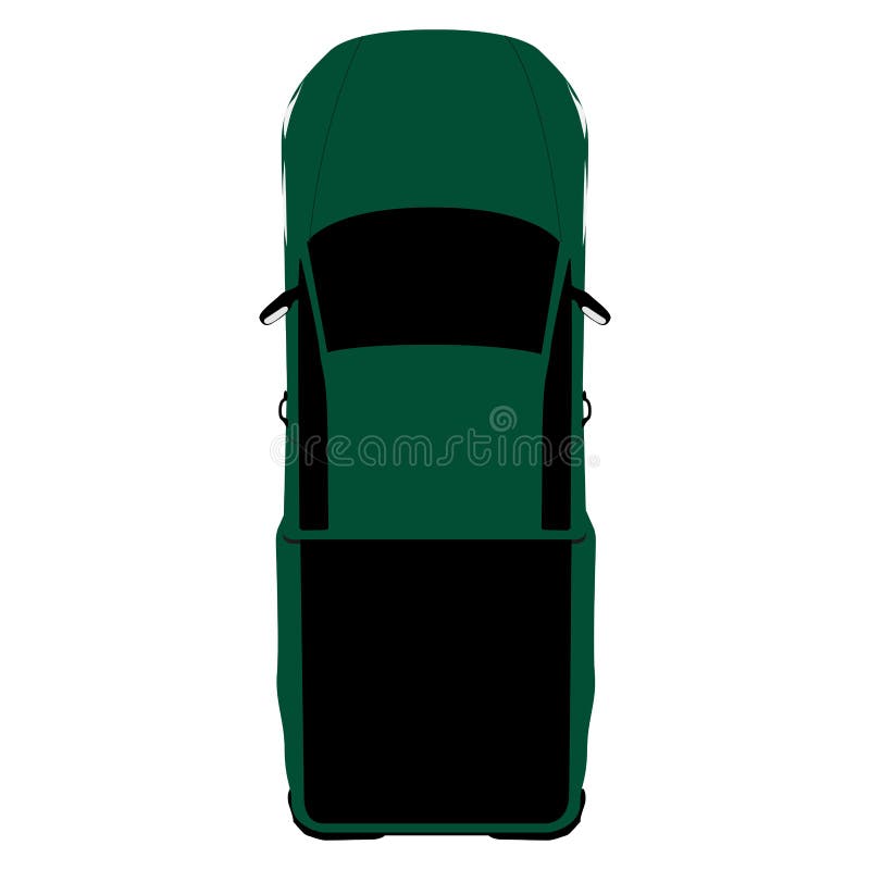 Top view of a van stock vector. Illustration of automobile - 93510116