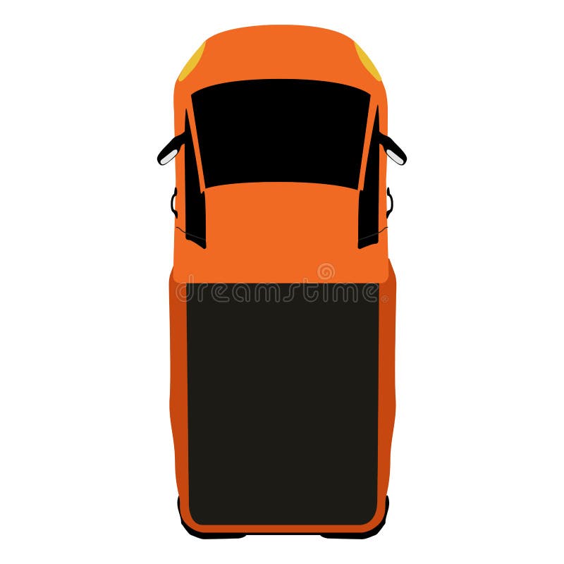 Top view van stock vector. Illustration of digitally - 93510155