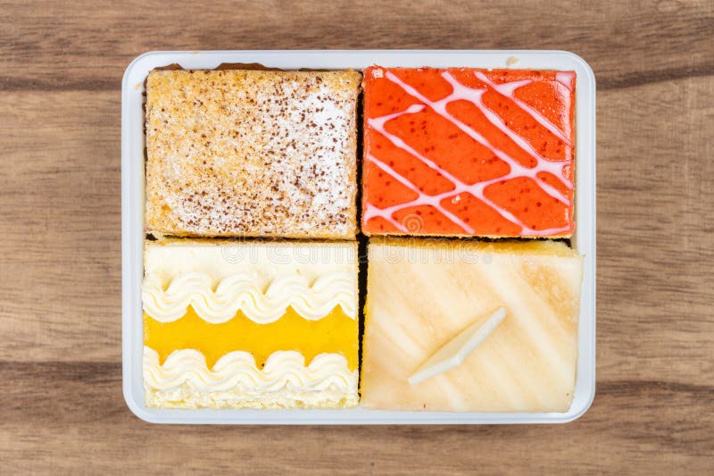 Various of Cakes at Horizontal Composition Stock Photo - Image of party ...