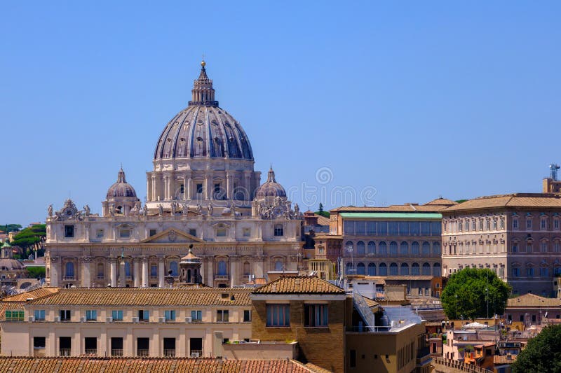 Top View of Vatican and St Peter Basilica Editorial Stock Photo - Image ...