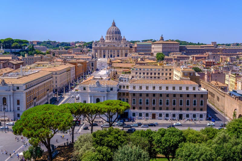 Top View of Vatican and St Peter Basilica Editorial Photography - Image ...