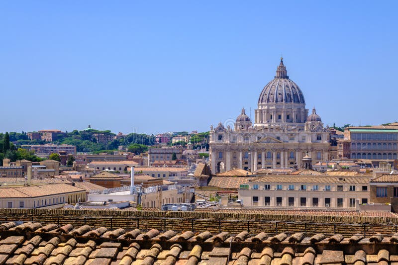 Top View of Vatican and St Peter Basilica Editorial Stock Photo - Image ...