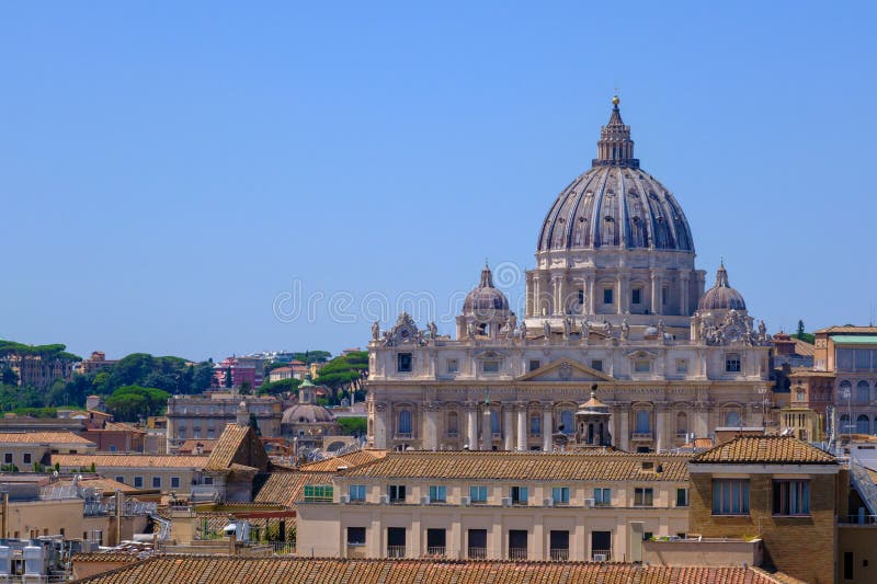 Top View of Vatican and St Peter Basilica Editorial Image - Image of ...