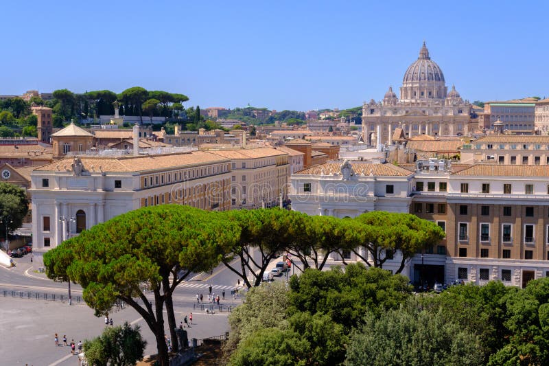 Top View of Vatican and St Peter Basilica Editorial Stock Photo - Image ...