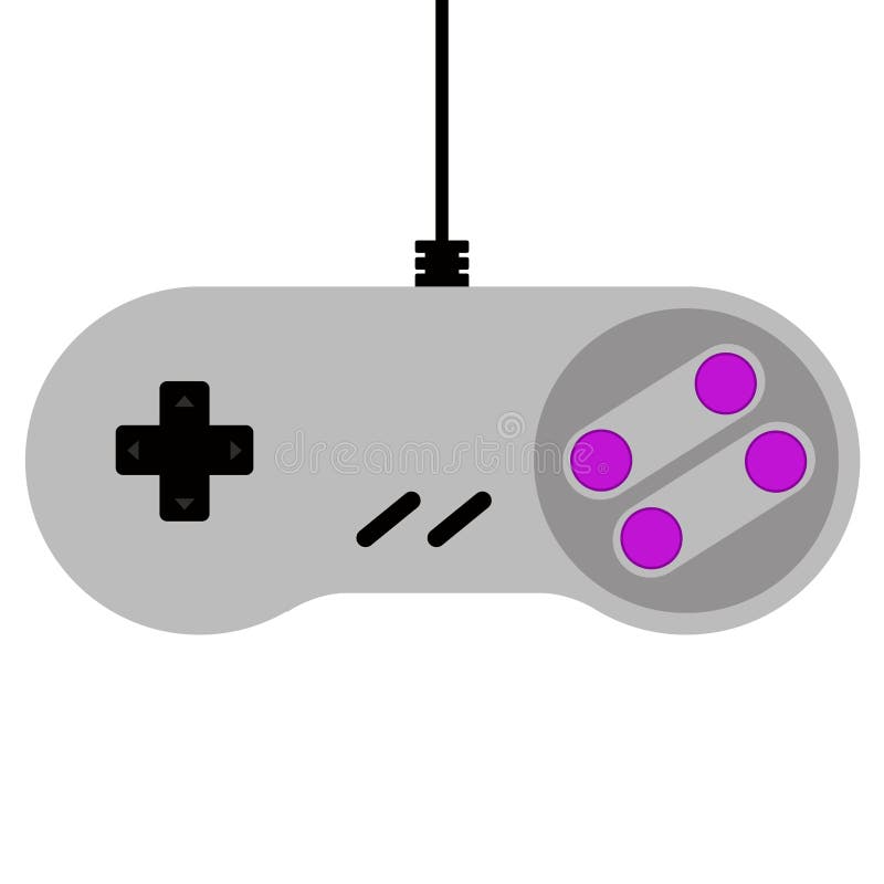 Top View of a Videogame Joystick Stock Vector - Illustration of ...