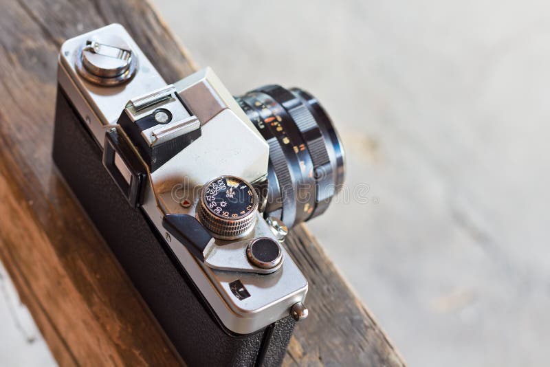 Vintage camera stock photo. Image of front, depth, photographic - 83128254
