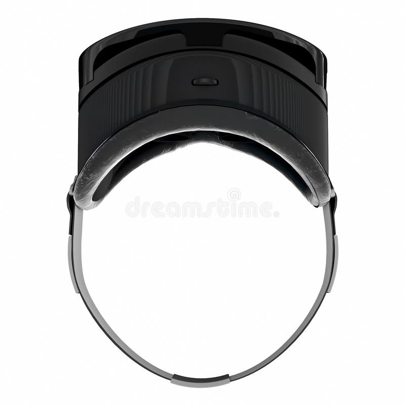 Top View of VR Headset. 3D Illustration Stock Illustration ...