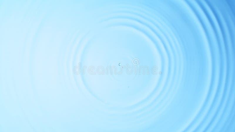 Top View of Water Circle Waves on Clear Blue Surface Stock Image ...