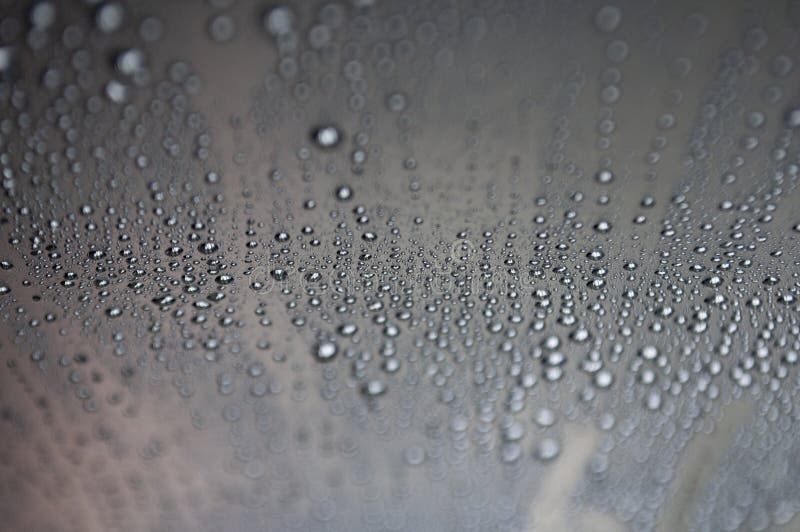 Top View of Water Droplets from Rain Suitable for Design or Wallpaper ...