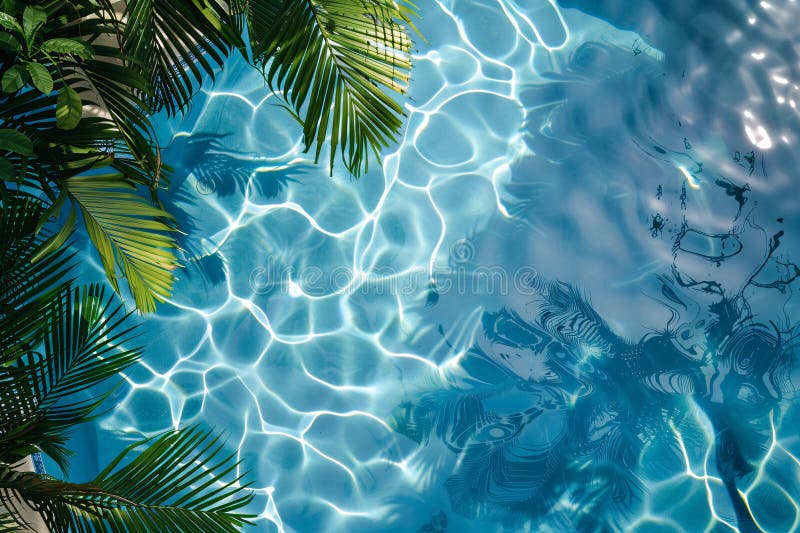 Top View of Water Pool Summer Background with Copy Space Stock ...