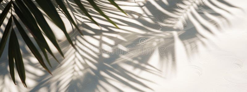 Top View of Water Surface with Tropical Leaf Shadow Stock Image - Image ...