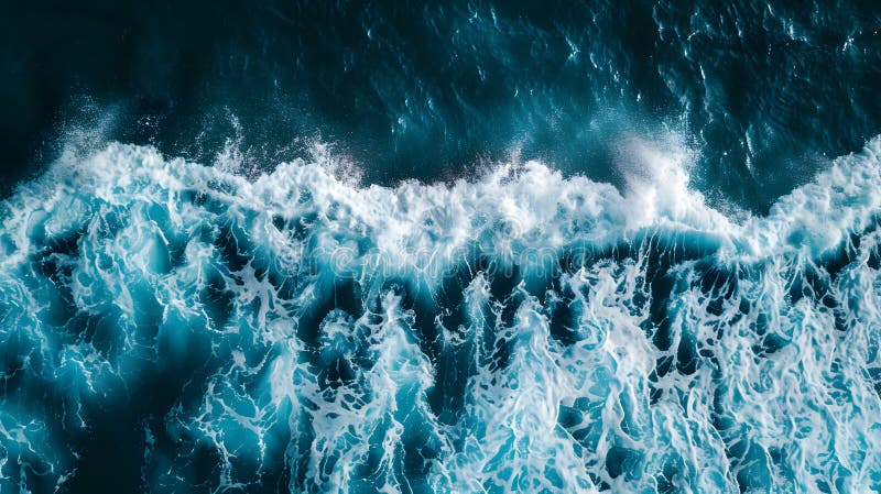 Top View of Waves in the Ocean Stock Photo - Image of paradise, shore ...