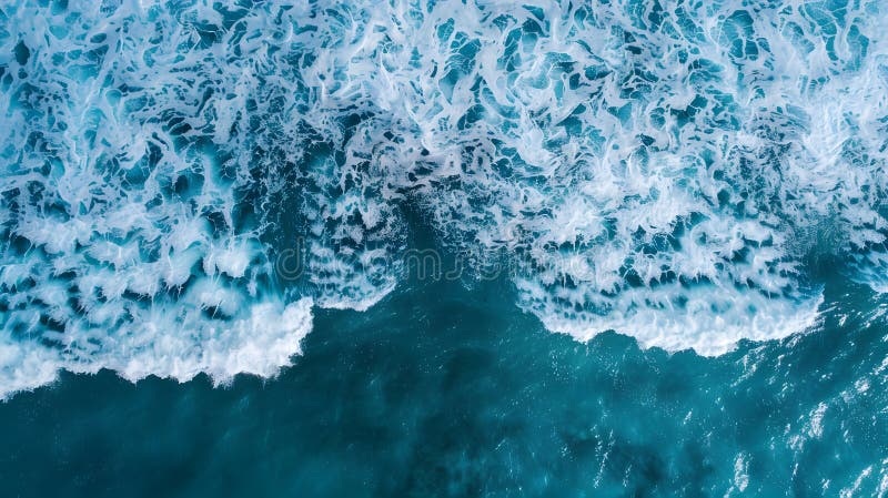 Top View of Waves in the Ocean Stock Photo - Image of coastline, travel ...