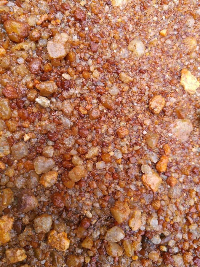 Top View of Wet Sand and Gravel Background Stock Photo - Image of ...