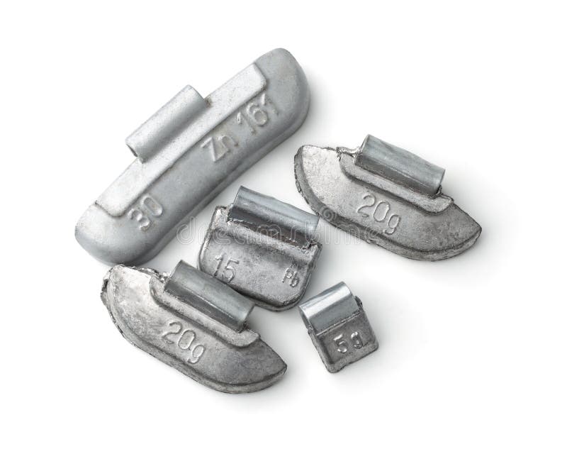 Top View of Wheel Balancing Weight Stock Image - Image of white, lead ...
