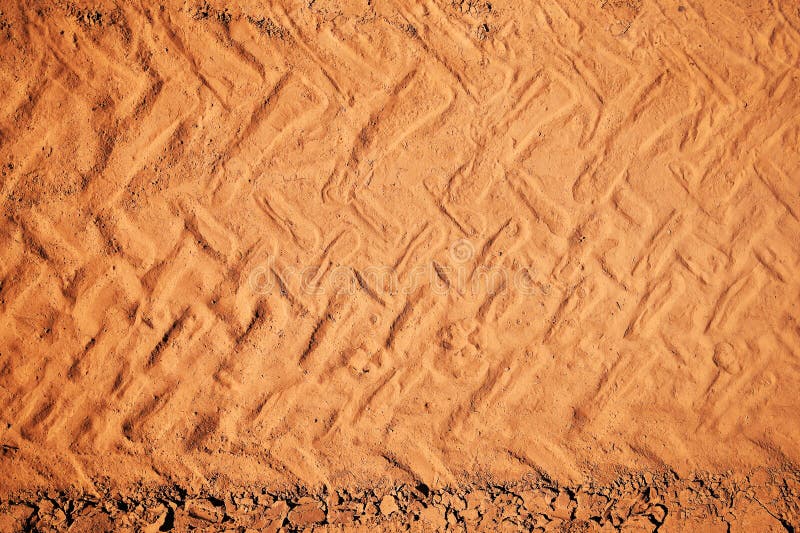 Top View of Wheel Tracks on Dirt Stock Image - Image of abstract, dune ...