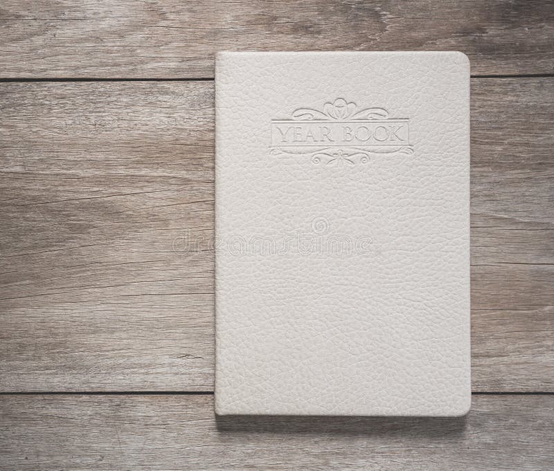 Top View of White Book on Old Wooden Plank Stock Image - Image of clean ...
