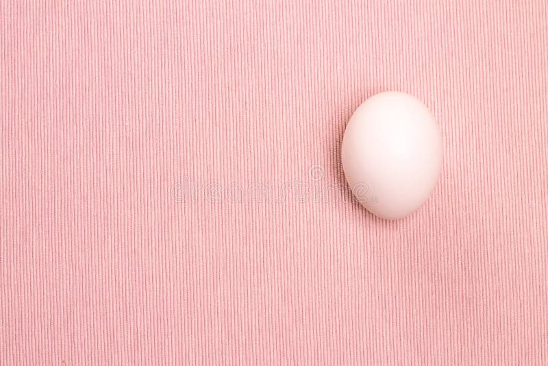 Top View of White Egg on the Pink Stock Photo - Image of natural ...