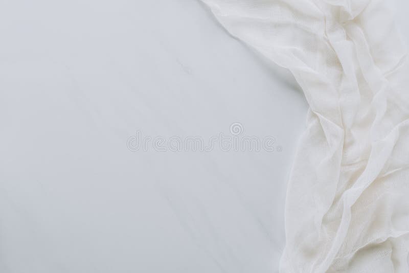 Top View of White Fabric and Blank Stock Image - Image of topview ...