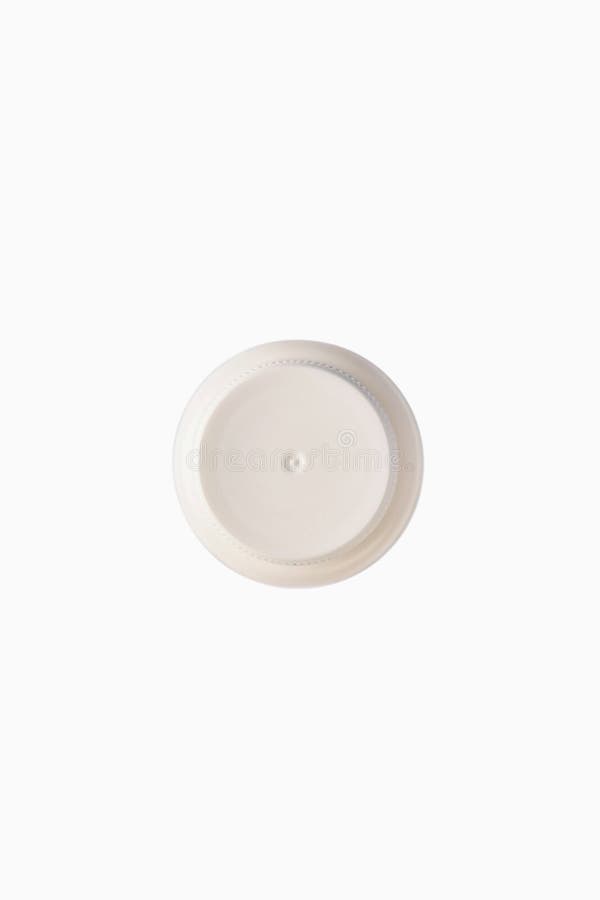 Top View White Plastic Medicine Vial Isolated on White Background ...