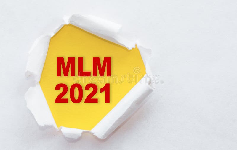Top View of White Torn Paper and Text Mlm - Multilevel Marketing on ...