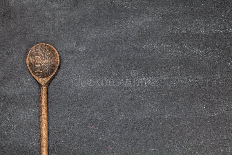 Top view wood spoon stock photo. Image of kitchen, board - 110702274