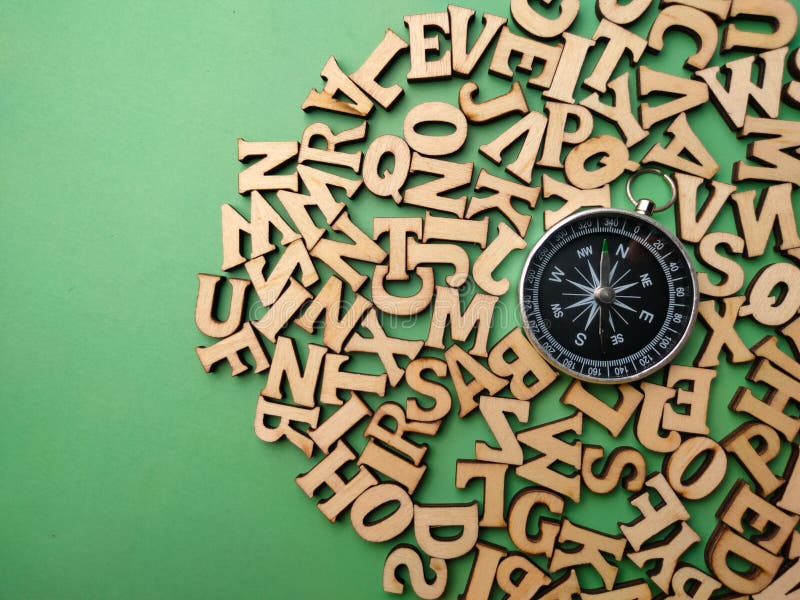 Wooden Letter Toy Arranged the Word ABCDEF Stock Photo - Image of ...