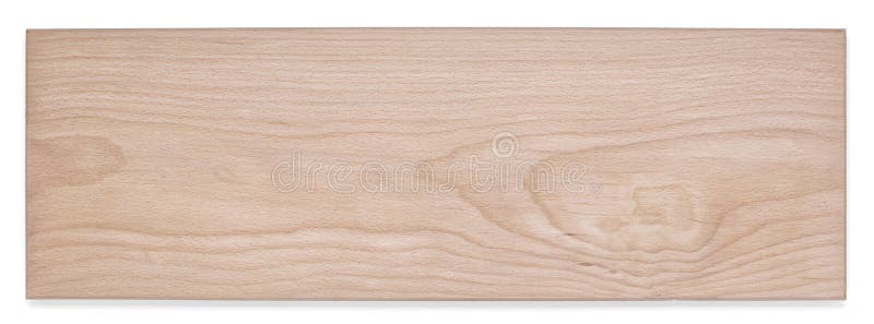 Top View of Wooden Plank Isolated on White Background Stock Photo ...