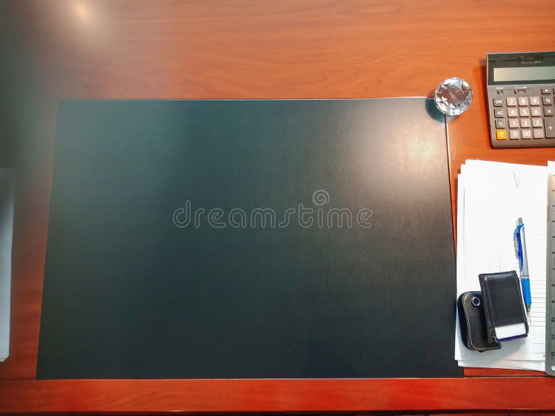 Top View of Working Table with Object Stock Photo - Image of flat ...