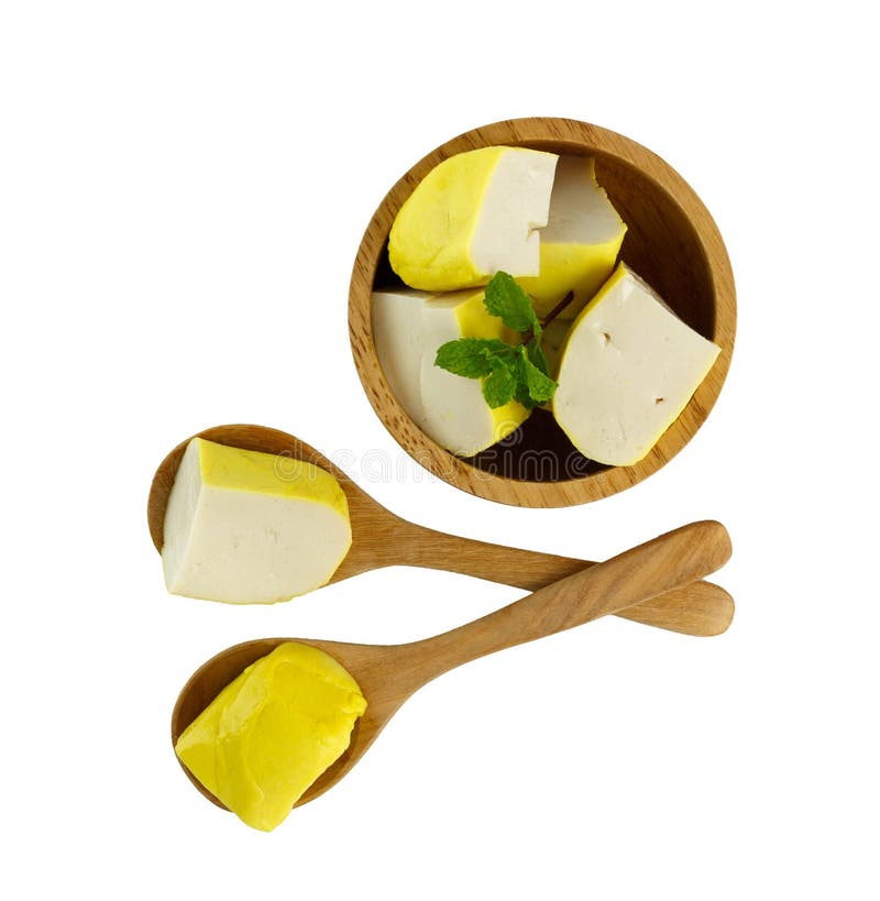 Top view of yellow tofu stock image. Image of isolated - 133644977
