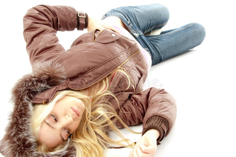 Top View of Laying Model in Bikini Stock Image - Image of twenties ...