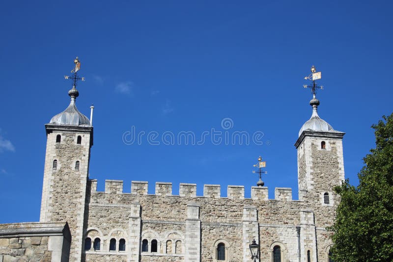 Top of White Tower in Tower of London, London Editorial Image - Image ...