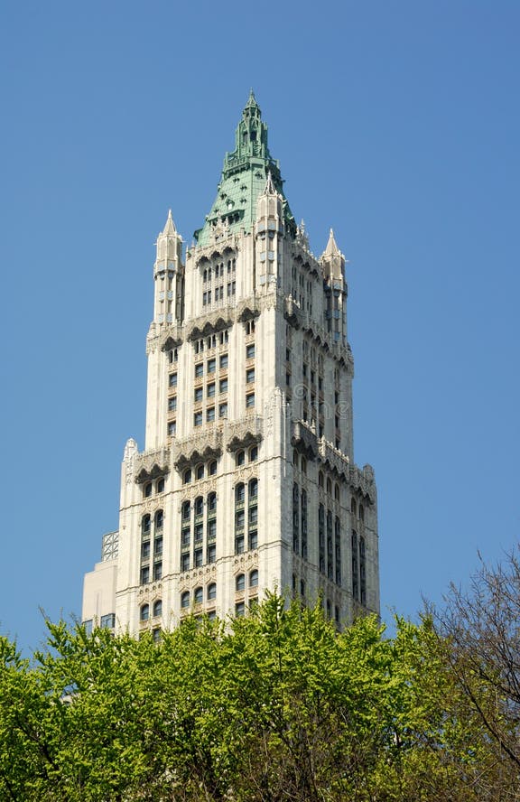 Top of the Woolworth Building in New York Stock Photo - Image of ...