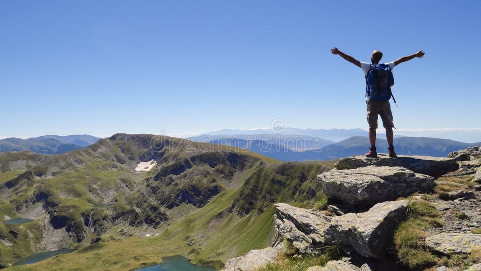 On top of the world stock photo. Image of healthy, landscape - 22846472
