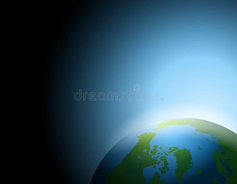 Blue Earth Globe Background Stock Illustration - Illustration of ...