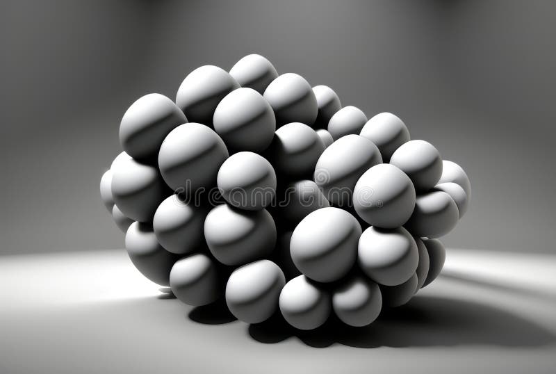 Topaz Abstract Art Showcasing a Clustered Spherical Design Stock ...