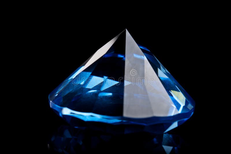 Topaz azul foto de archivo. Imagen de mineral, pureza - 24090818