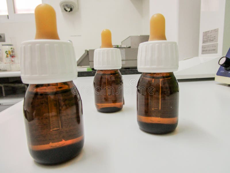 Topaz Dropper Glass Containers Stock Image - Image of glass, isolated ...