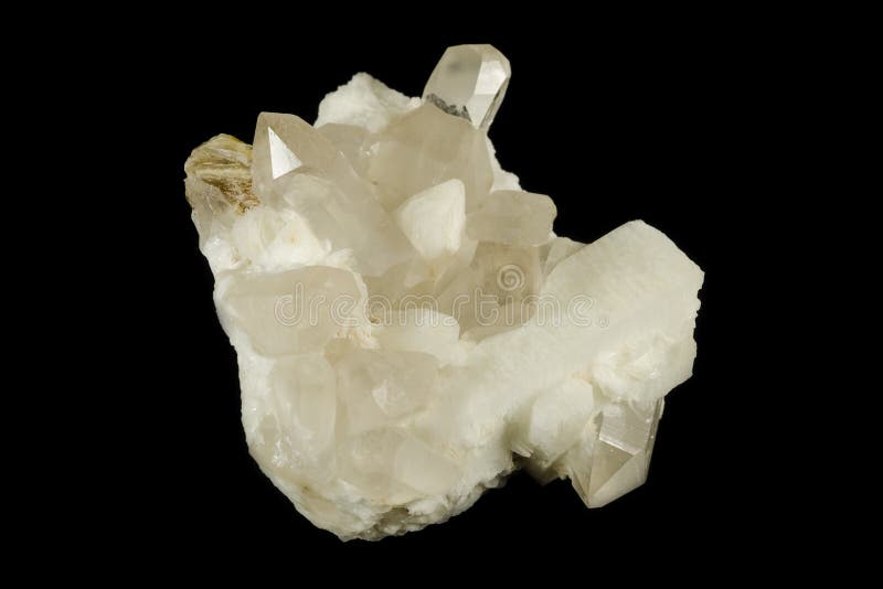 Topaz, Quartz and Feldspar Minerals Stock Image - Image of topaz ...
