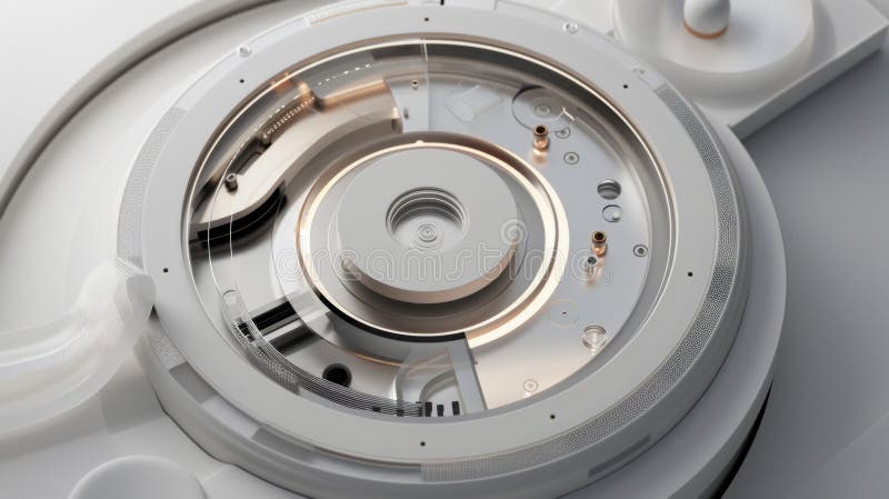 A Topdown View of the Device Showcasing the Circular Shape and Various ...