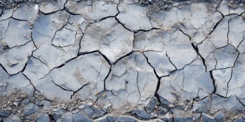 A Topdown View of Ground Cracks Resulting from an Earthquake Creating ...
