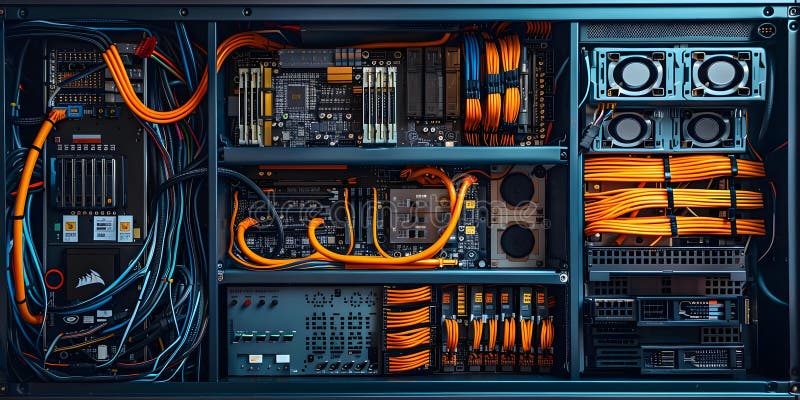 Computer Internal Components Stock Illustrations – 188 Computer ...