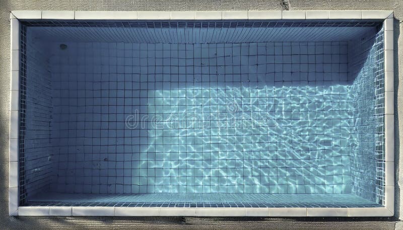 Topdown View of a Small, Rectangular Swimming Pool Stock Illustration ...