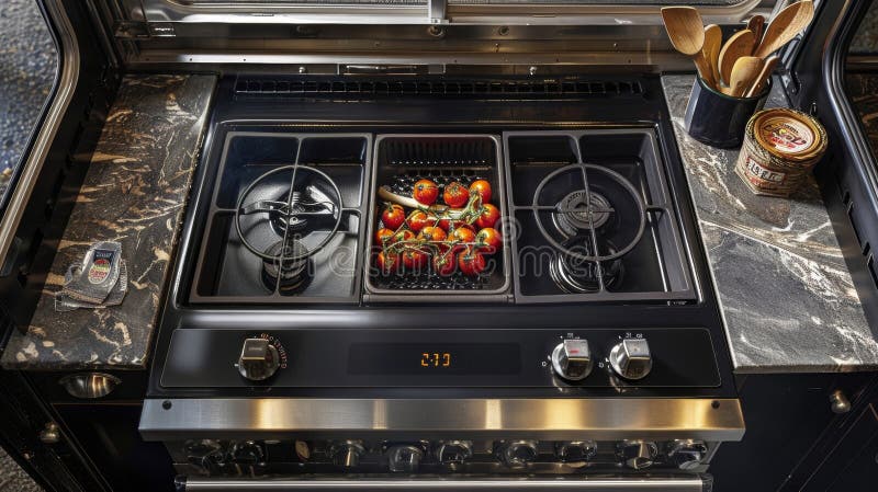 A Topdown View of the Stove Showcasing Its Compact Size and Easytouse ...