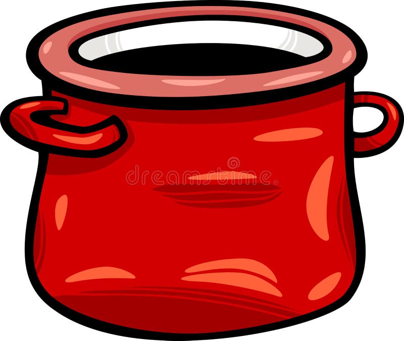 Topf- Oder Glaskarikaturclipart Vektor Abbildung - Illustration von ...