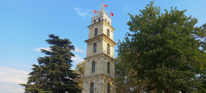 Tophane Clock Tower stock photo. Image of saat, tower - 264697346
