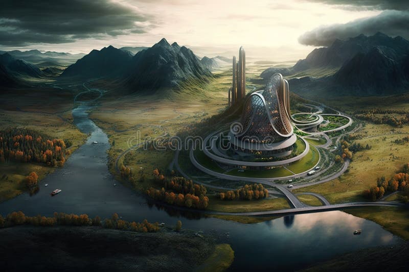 A Giant Tech Structure that Defies Gravity and Weaves Itself Across the ...