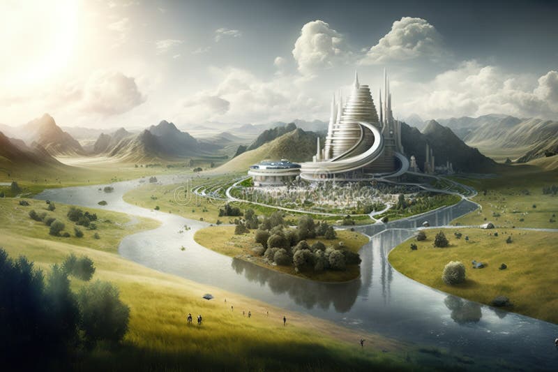 A Giant Tech Structure that Defies Gravity and Weaves Itself Across the ...