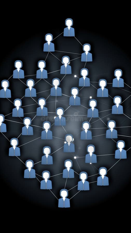 Social Network Background Illustration of Creative Manipulation Stock ...